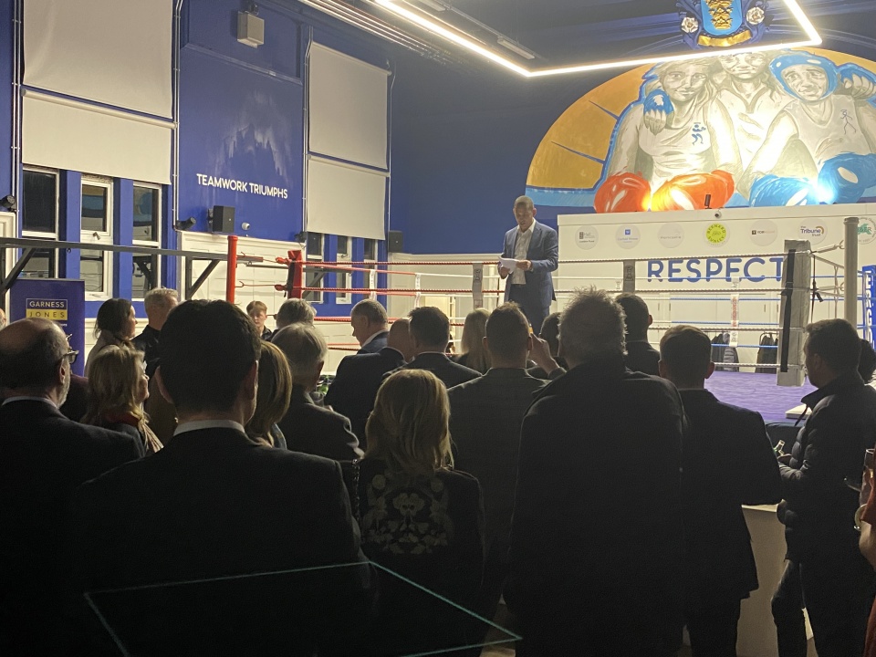 Celebrating the start of the festivities and business success and ...